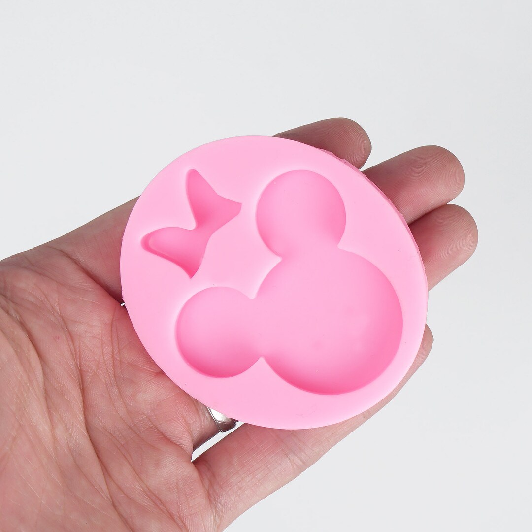 1 Piece Adorable Minnie Mouse Mold, Silicone Mouse With Bow Mold for ...