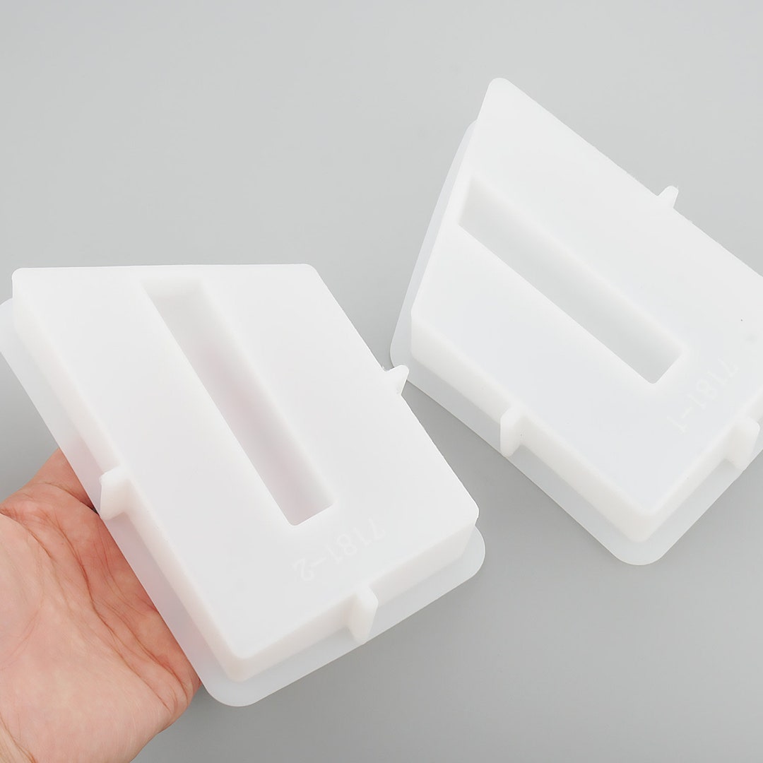 Rectangle Decorative With 2 Test Tubes Vase Silicone Mould, Circular ...