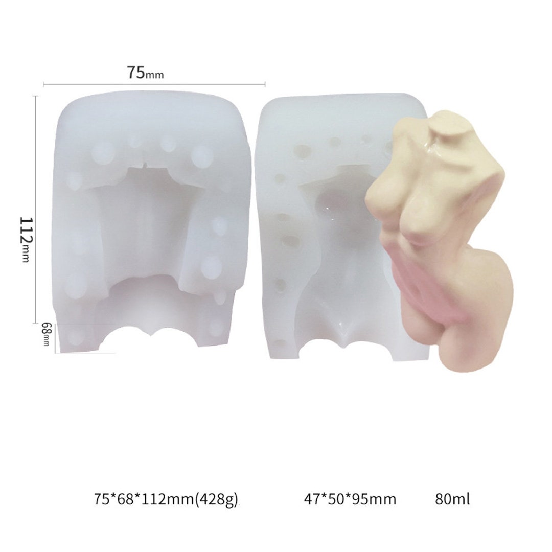 1 Pcs 3D Torso Mold Female Body Silicone Mold DIY Candle Mold Sexy ...