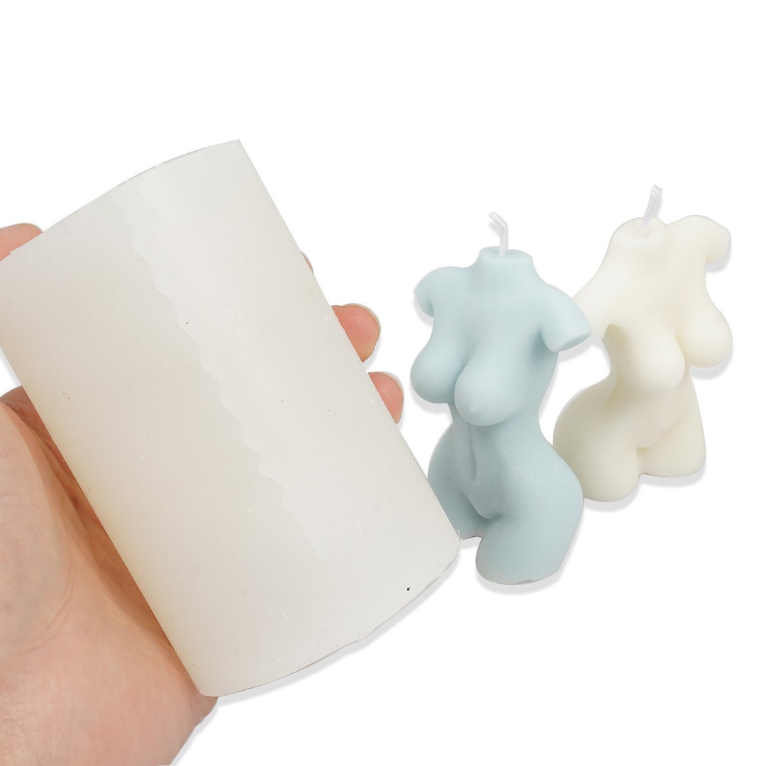 3D Woman Body Mold Curved Female Torso Mold DIY Candle Mold Plaster ...