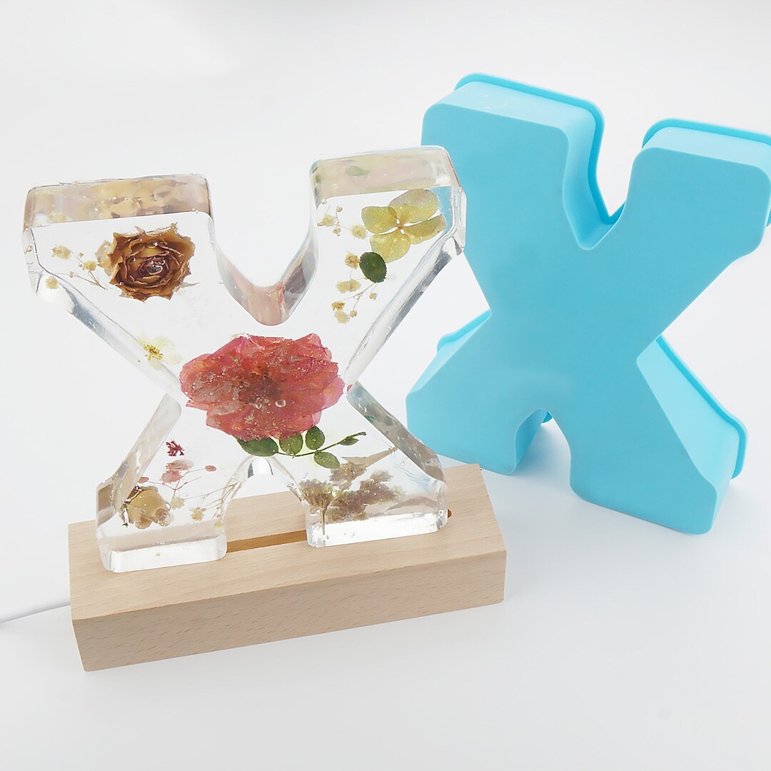 6" Large Alphabet Resin Mold, Resin Casting Mold, A-Z Huge Letter Resin ...