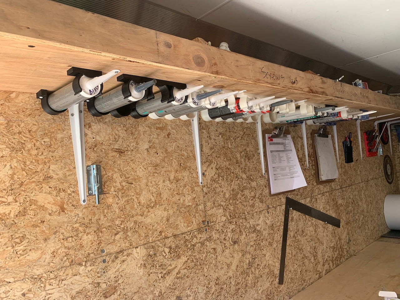 Caulk, Silicone Tube Storage Organizer. Perfect for Vans, Trailers ...