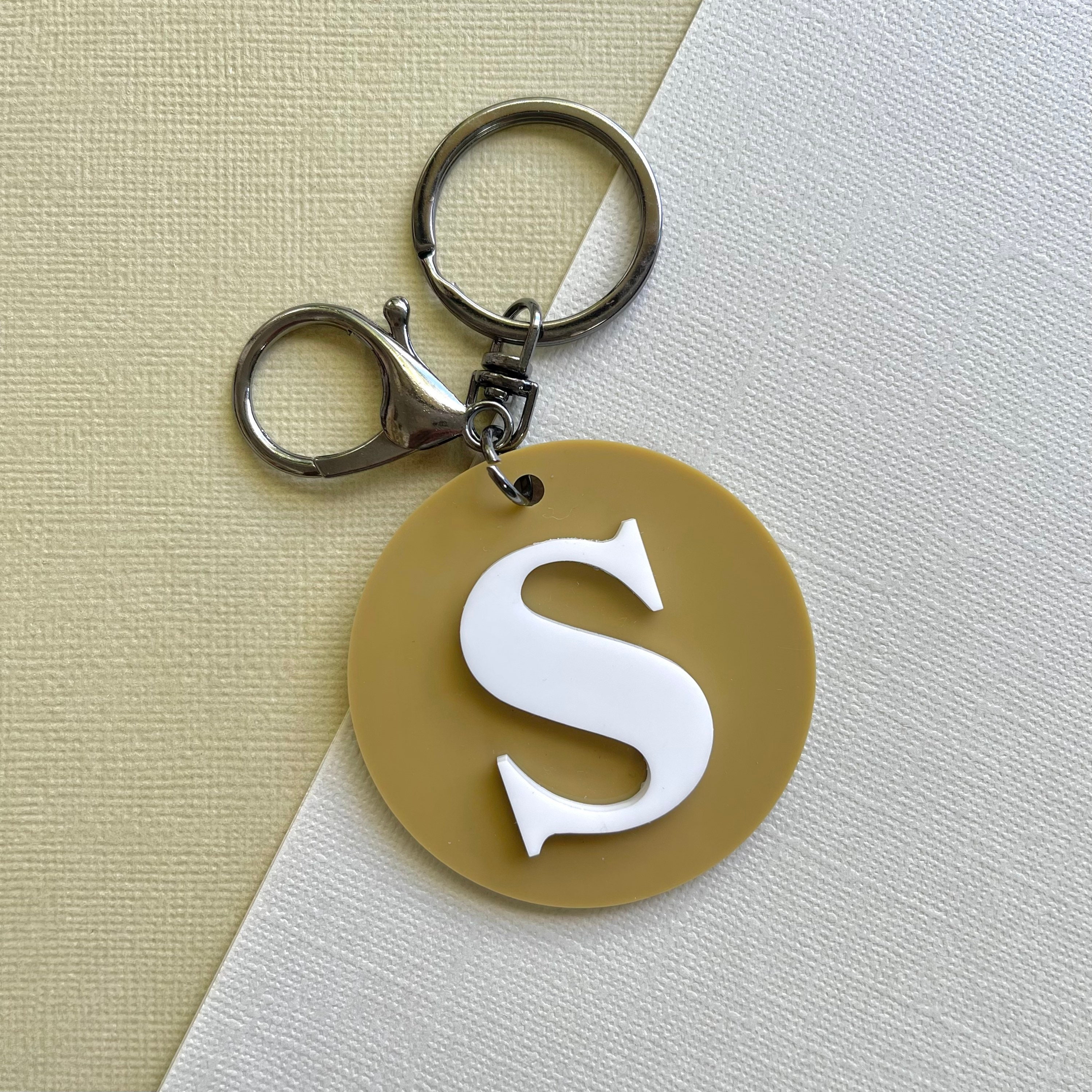 Personalised Initial Keyrings / Initial Key Tags / Custom Bag - Etsy ...