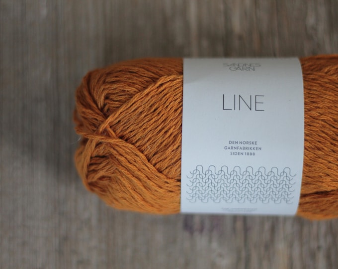 Sandnes Garn LINE Cotton and Linen With Viscose Yarn 50gr - Etsy