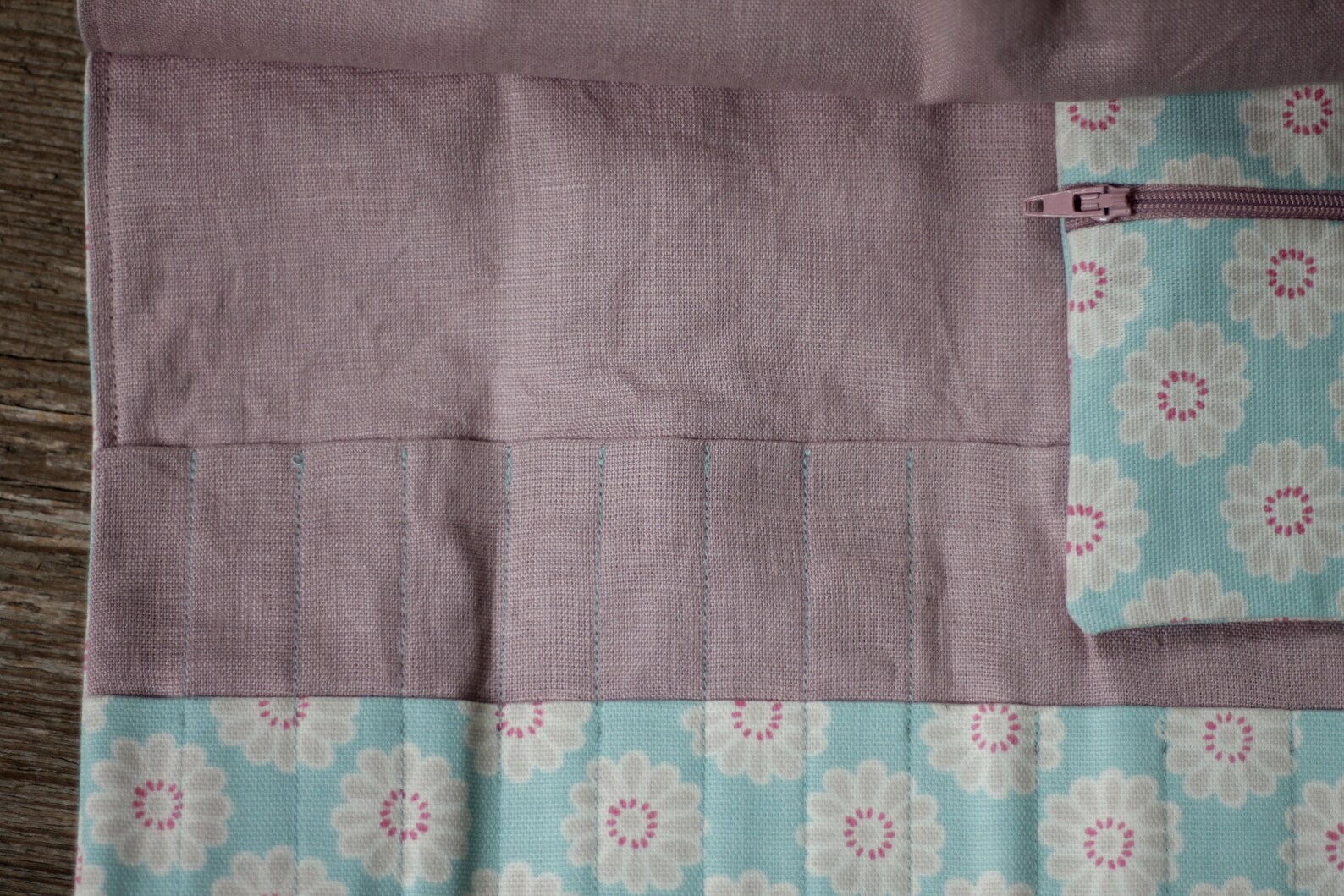 Knitting Needle Case Organizer Crochet Hook Holder Linen - Etsy