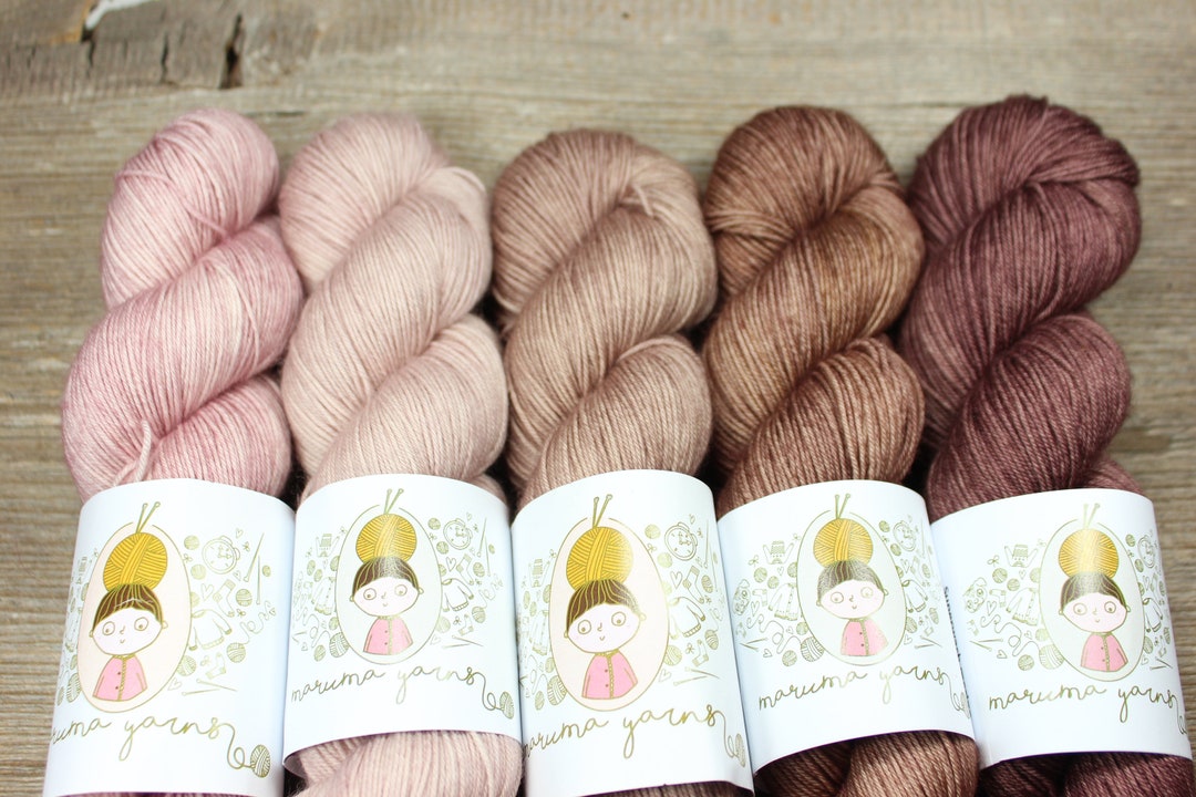 Hand Dyed Merino Wool Yarn Fingering Weight Superwash Collection of ...