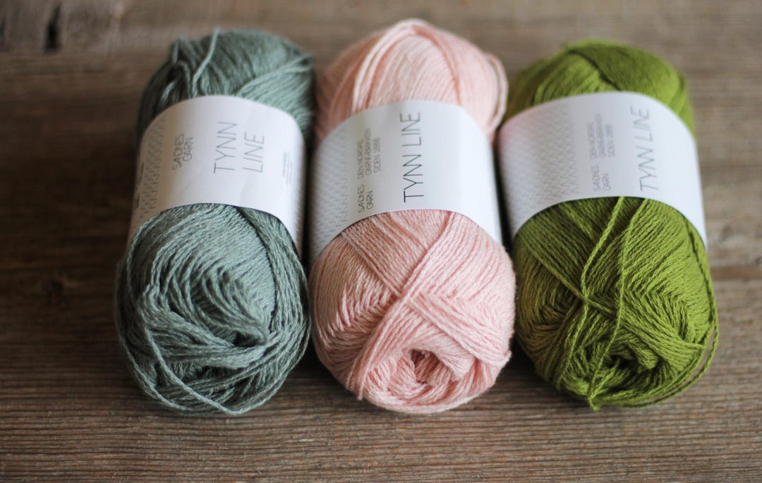 Sandnes Garn TYNN LINE Cotton and Linen With Viscose Yarn 50 Gr Colors ...