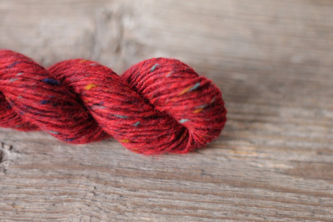 Red Donegal Tweed Yarn: Kilcarra Aran Wool, 100g or 50g Colour 4866 - Etsy