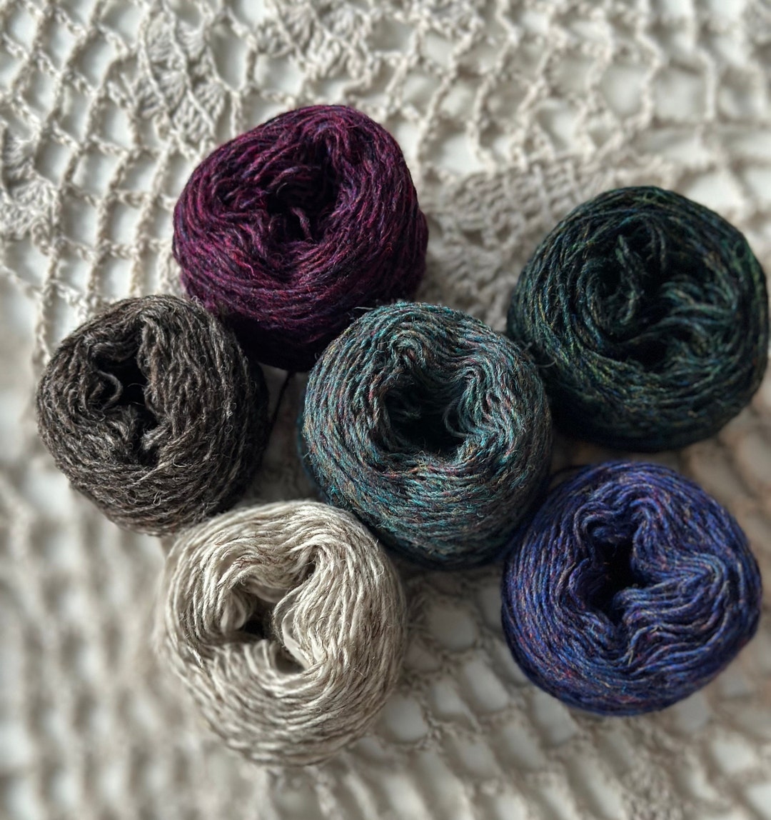 Irish Heather Lace Weight Wool Yarn Different Colors - Etsy