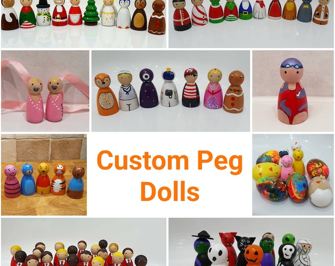 Woodland Peg Dolls - Etsy