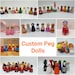 Custom Design Peg Dolls - Etsy