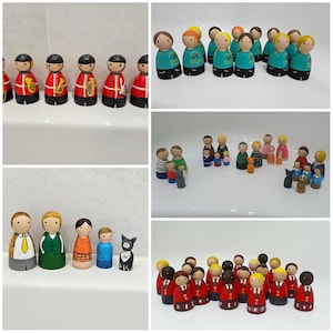 Custom Design Peg Dolls - Etsy