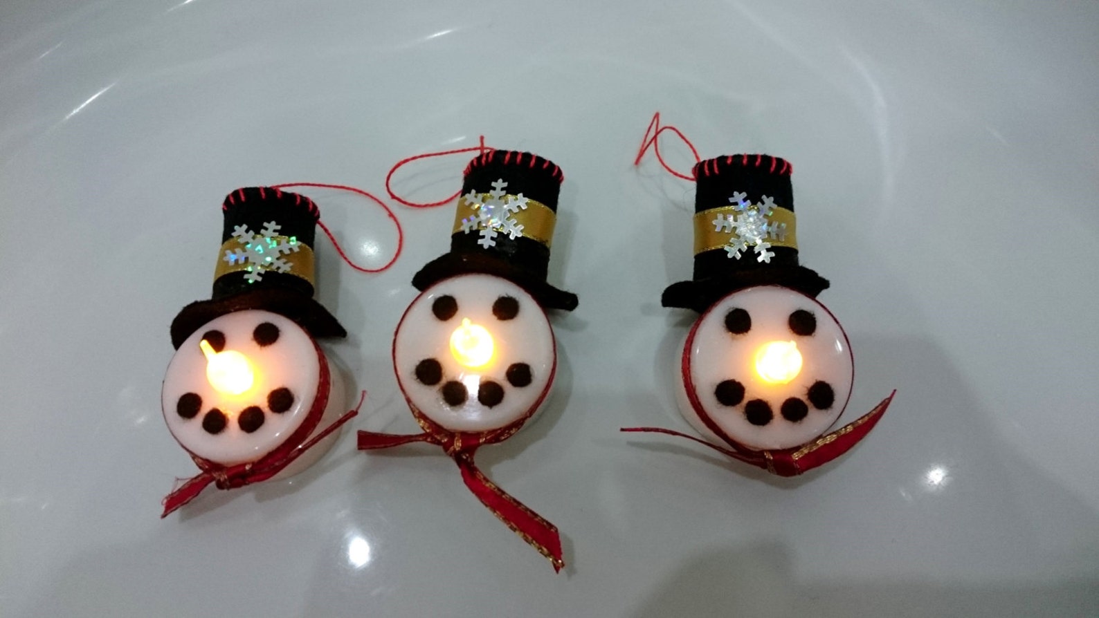 Snowman LED Tealight Decoration - Etsy