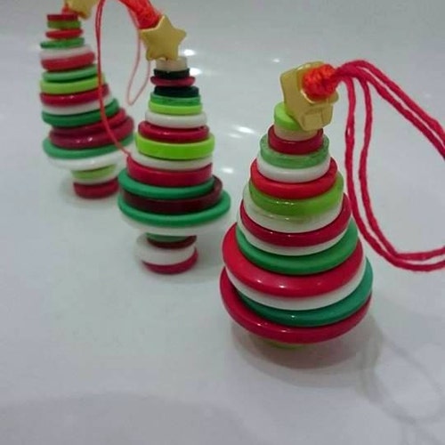 Christmas Tree-shaped Cop Shuttle Bobbin Set of 12 3 - Etsy
