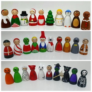 Custom Design Peg Dolls - Etsy