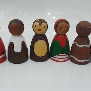 Christmas Peg Doll Decorations - Etsy