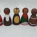 Christmas Peg Doll Decorations - Etsy