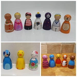 Custom Design Peg Dolls - Etsy