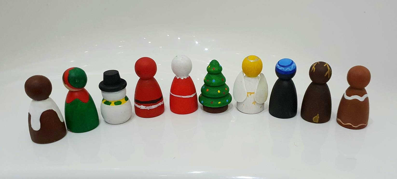 Christmas Peg Doll Decorations | Etsy