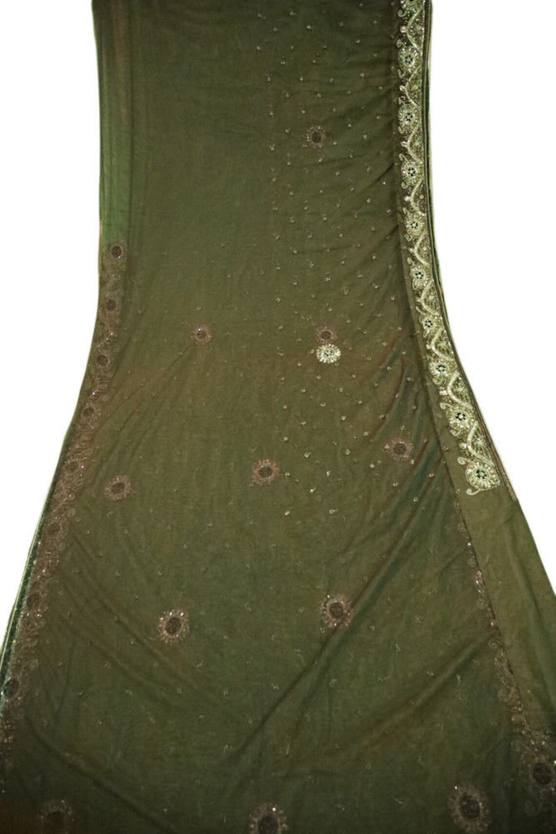 Indian Vintage Sari Pure Net Saree Decor Hand Beaded Long - Etsy