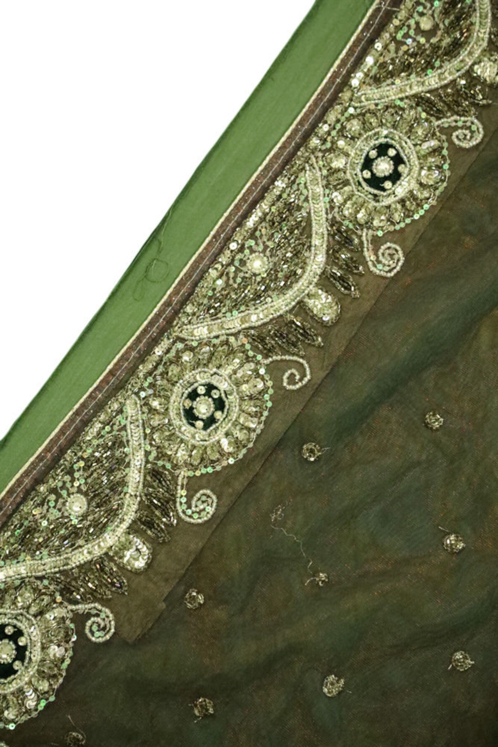 Indian Vintage Sari Pure Net Saree Decor Hand Beaded Long - Etsy