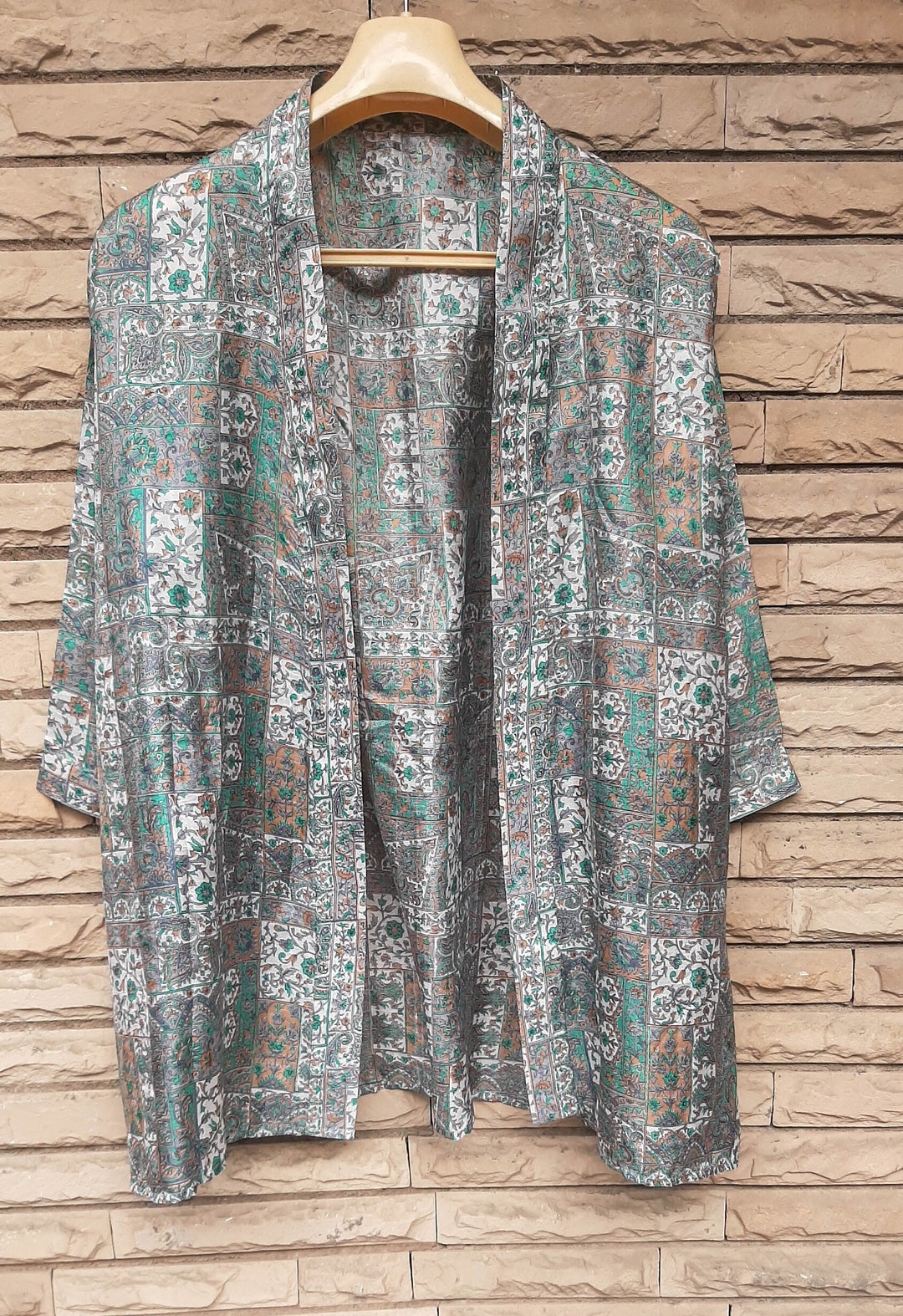 Pure Silk Jackets Short Kimono Duster Jacket Kimonos Cardigan Cape ...