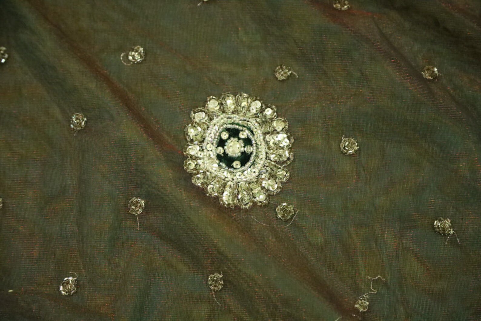 Indian Vintage Sari Pure Net Saree Decor Hand Beaded Long - Etsy