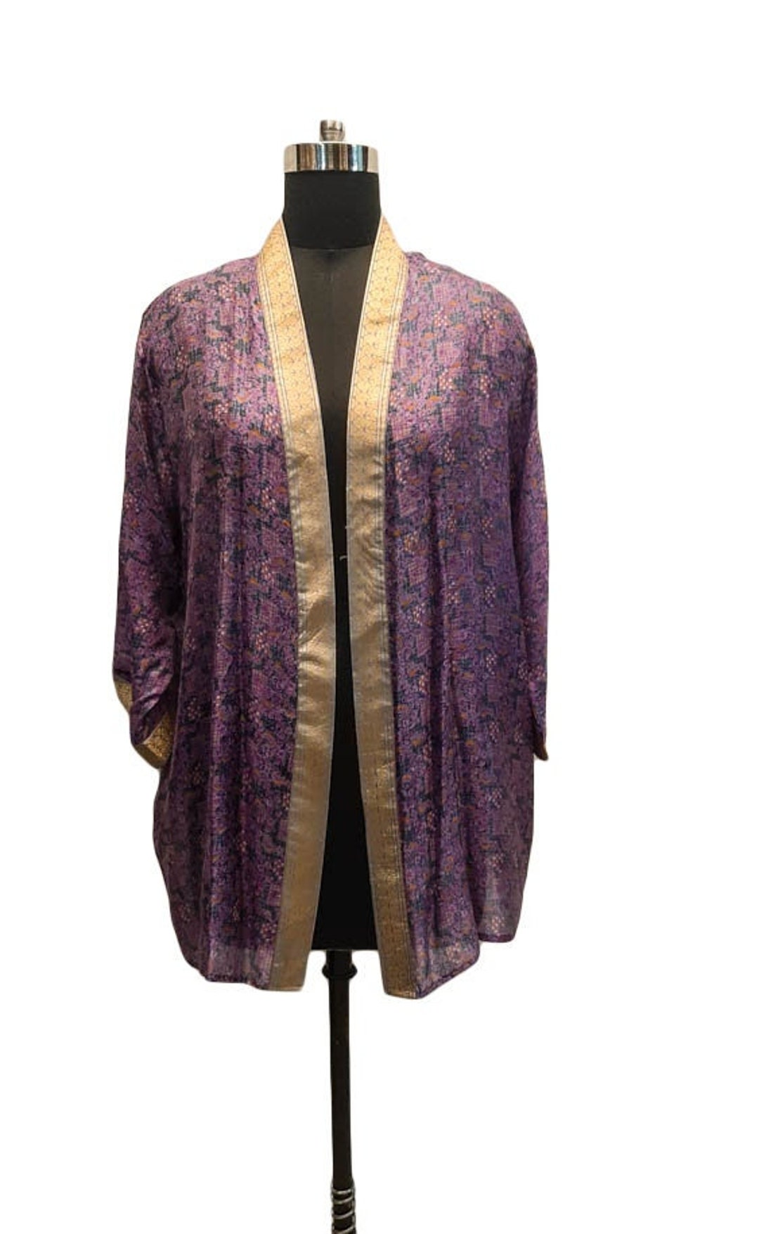 Silk Kimono Short Kimonos Duster Jacket Pure Silk Cardigan - Etsy