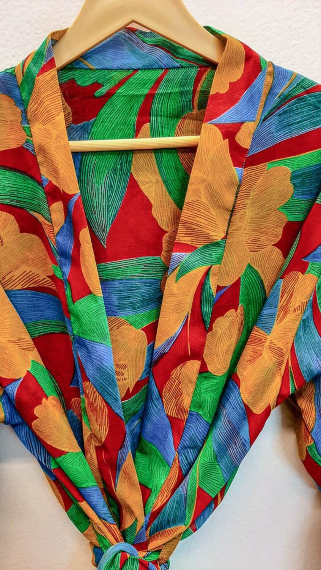 Set of 2 , Shorts Top Set , Pure Crape Shorts Kimono , Crape Duster , 2 ...