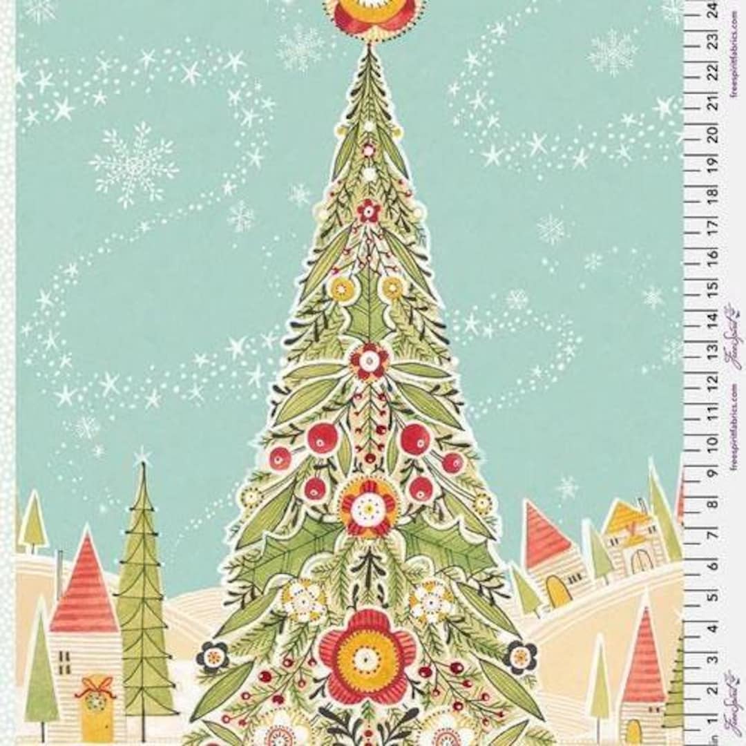 Oh Christmas Tree - Panel by Cori Dantini for Free Spirit Fabric - Etsy