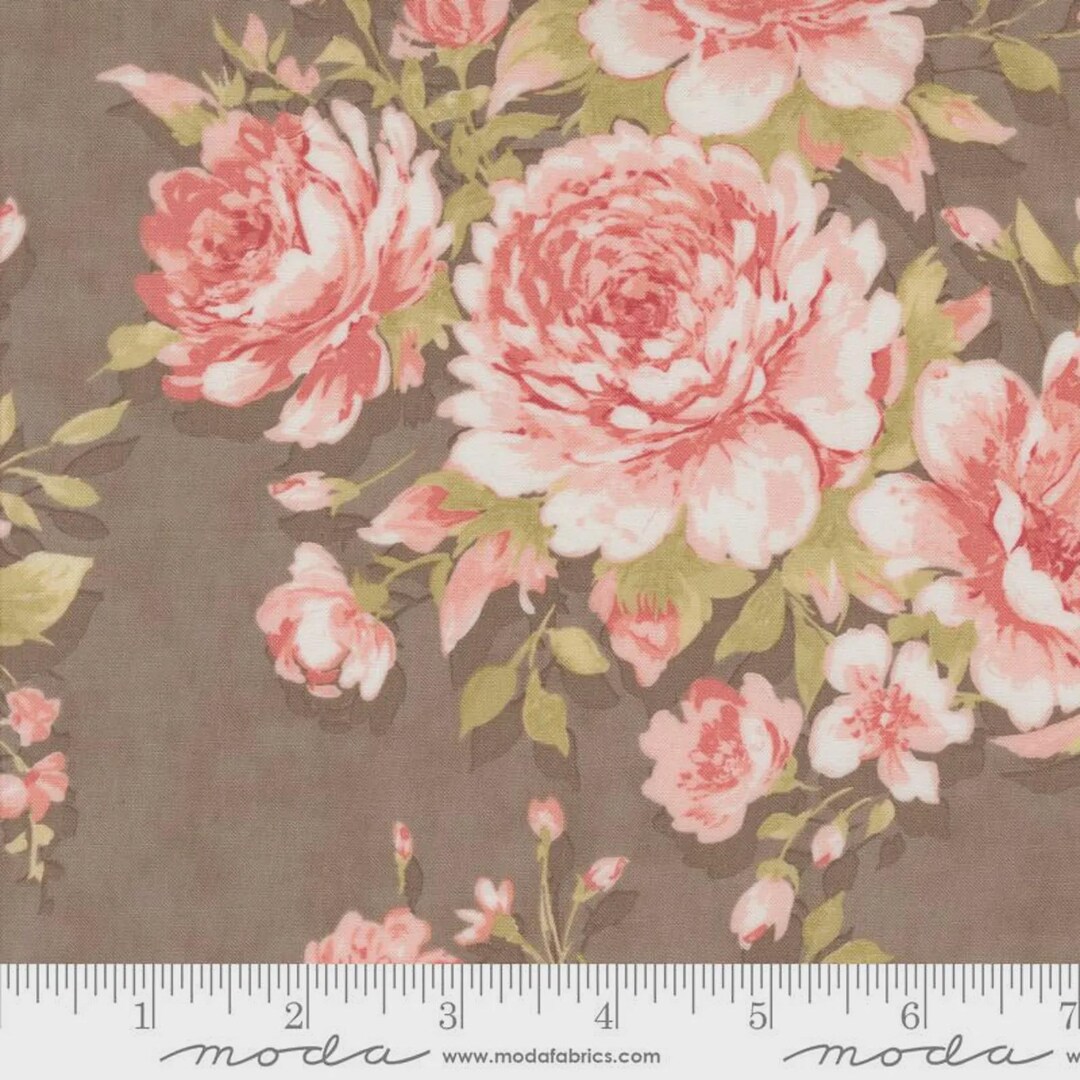 Muse Rose Garden Slate by 3 Sisters for Moda Fabrics 44390 16 Fabric ...