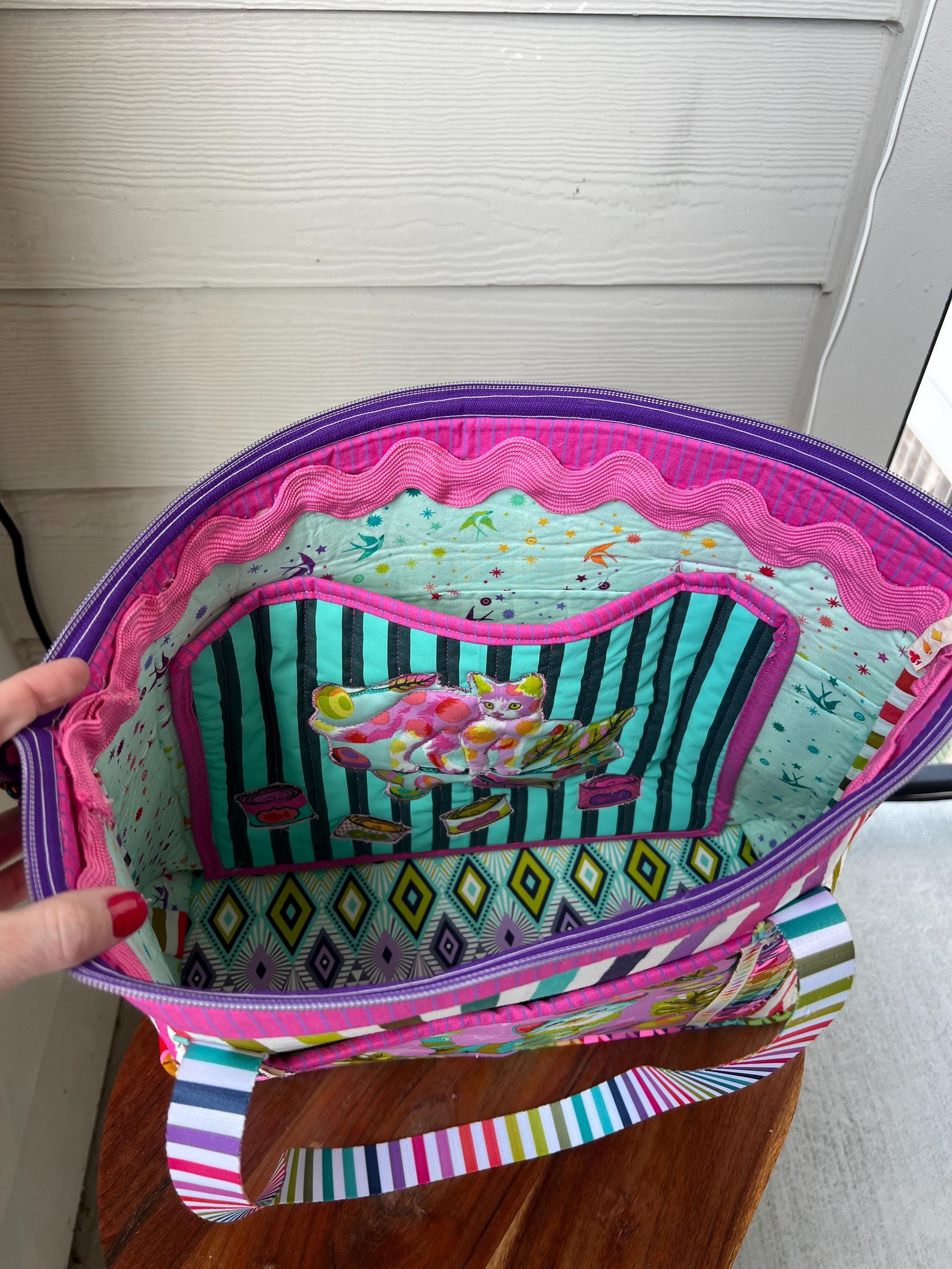 Disco Kitty Tula Pink Fabric Quilted Tote - Etsy