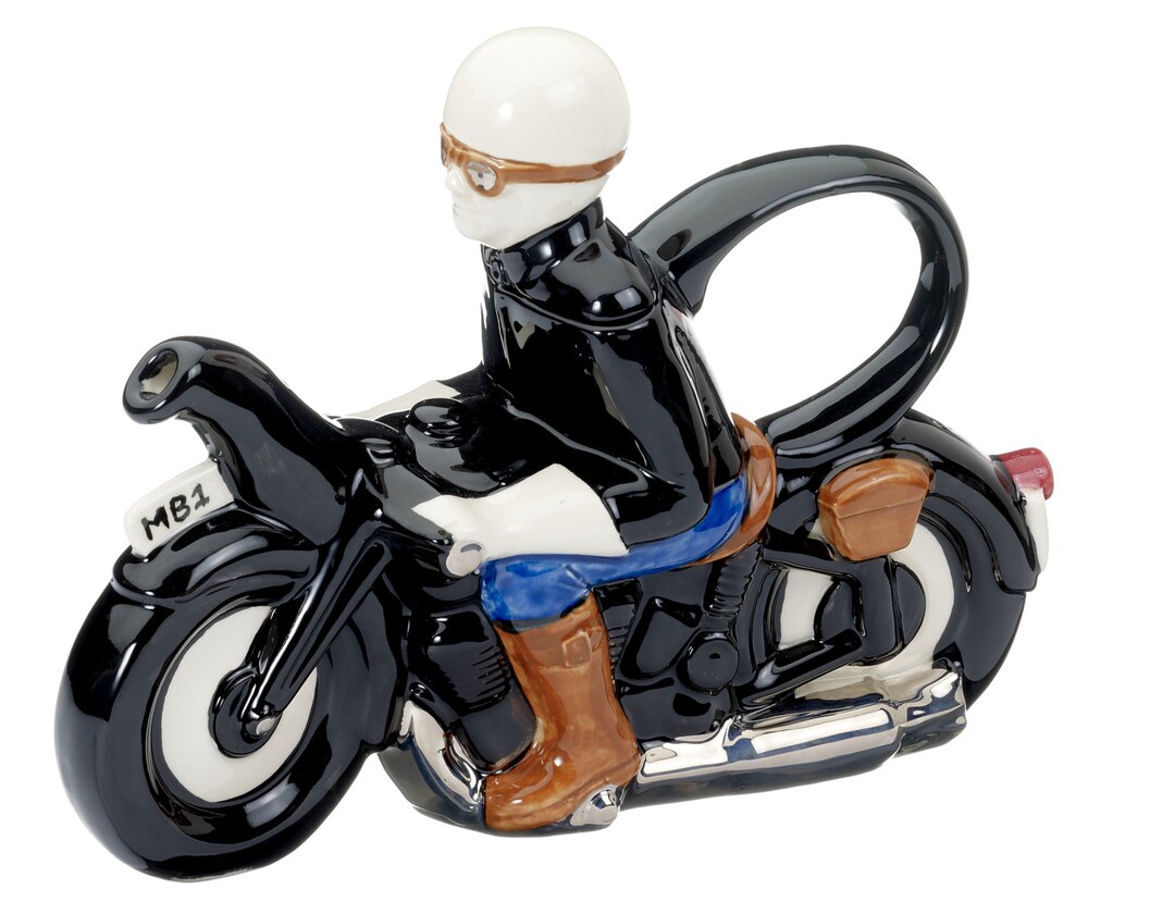 The 'motorbiker' Full Size Teapot - Etsy