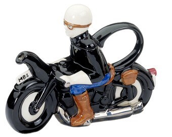 The 'motorcycle Dispatch Rider ' Full Size Teapot | Etsy
