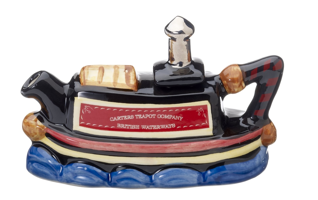 The 'canal Boat' One Cup Teapot - Etsy