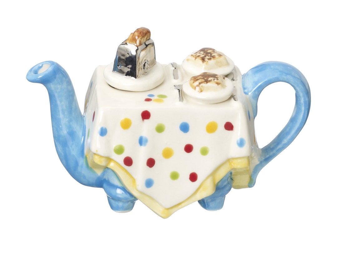 The 'breakfast Table' One Cup Teapot - Etsy