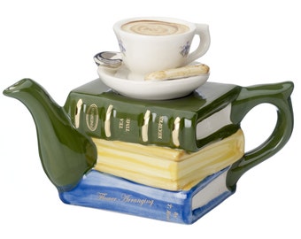 The 'poetry Books ' Full Size Teapot | Etsy