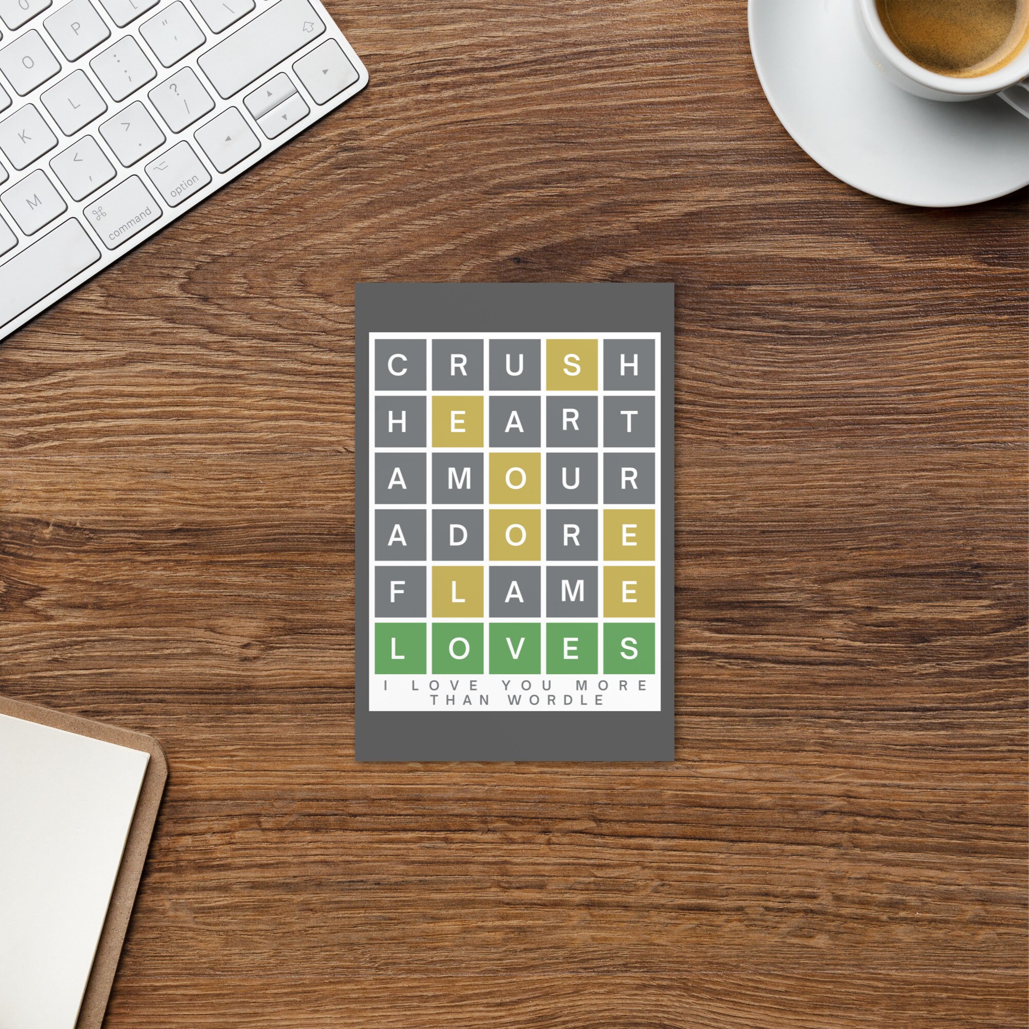 Wordle Anniversary Card | Etsy