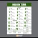 CUSTOMIZABLE Hockey Line Sheet Template - Etsy