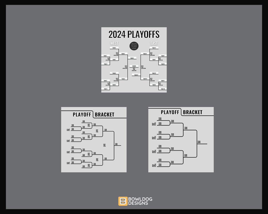 CUSTOMIZABLE 8, 12, 16, 24, 32 Team Single Elimination Tournament ...