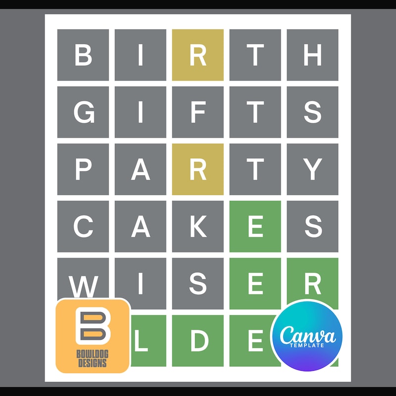 Full List of 6 Letter Wordle Words - Etsy Canada