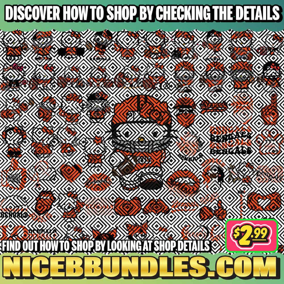 310 Hello-kitty Cincinnati-bengals Logo Files Svg, Cincinnati-bengals ...
