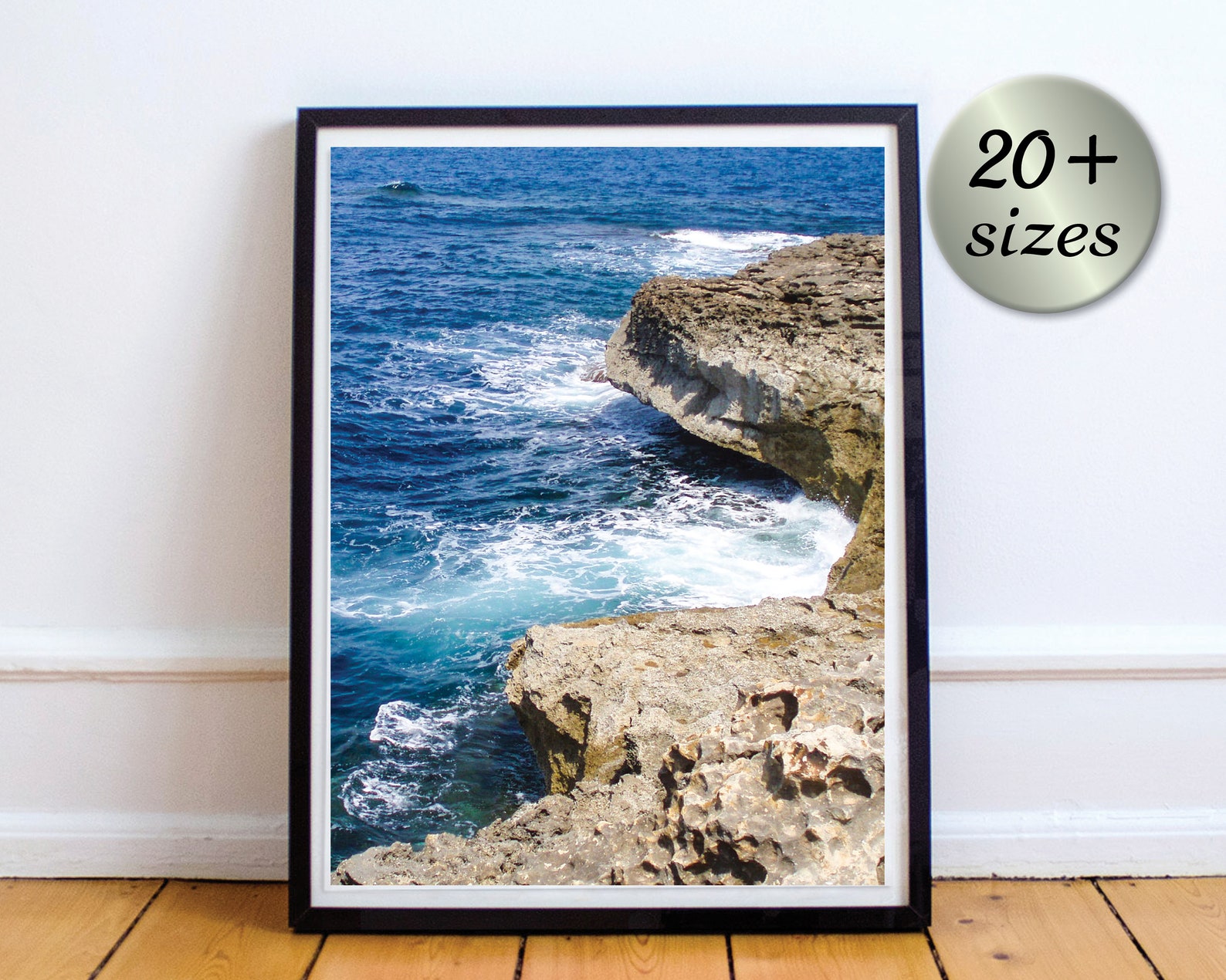 Malta Coastline Mediterranean Sea Poster Print Digital Print - Etsy Sweden