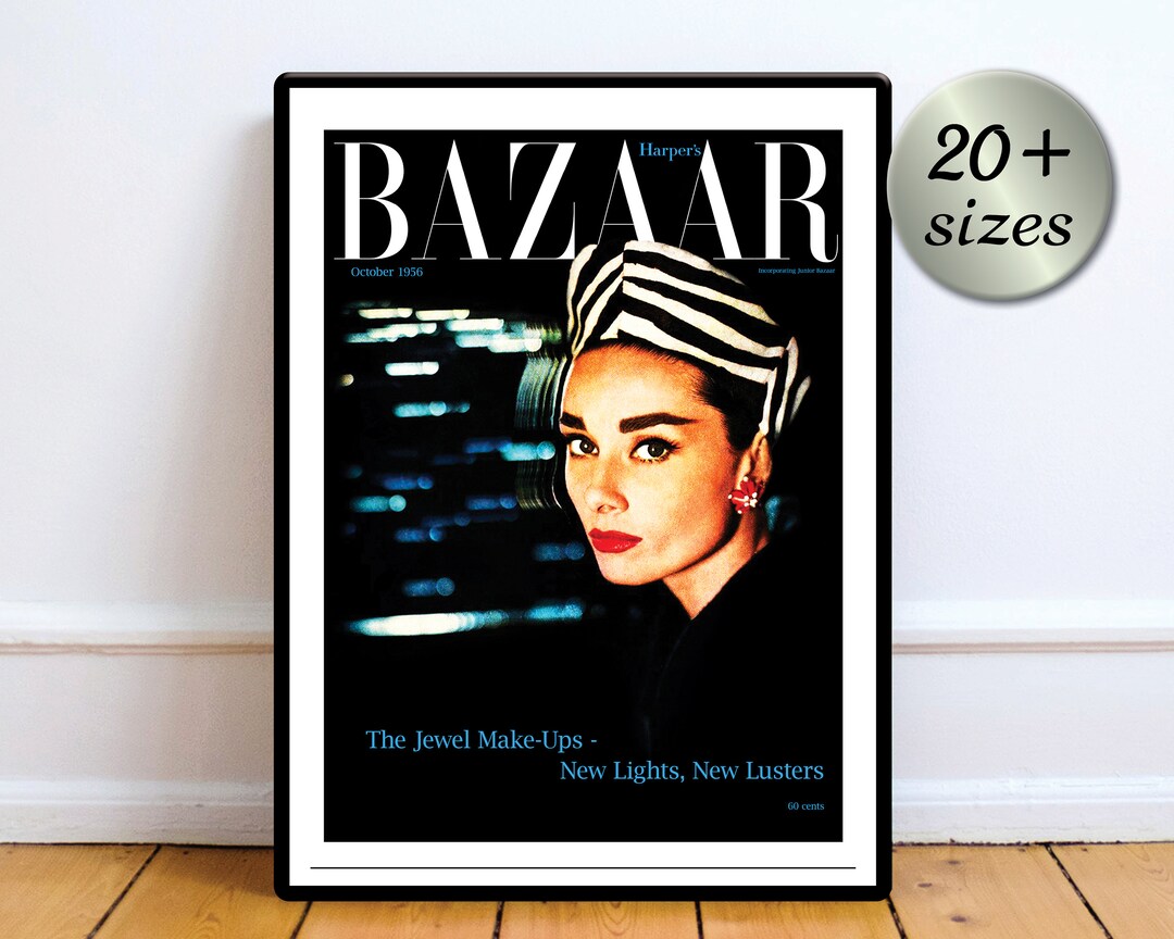 Restaured Vintage Cover October 1956 Vintage Magazine Cover ALL Sizes ...
