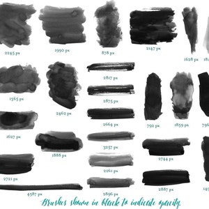 Watercolor Photoshop Brushes, Watercolor Ink Background and Swash Adobe ...