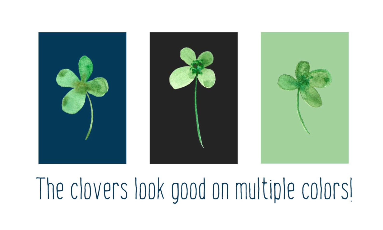 Shamrock Watercolor Clover Clip Art, Blog Design Resource PNG - Etsy