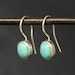 Turquoise Earrings, Silver and Turquoise Drop Earrings, December ...