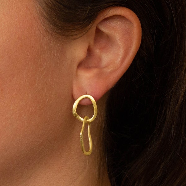 Gold Earrings - Etsy