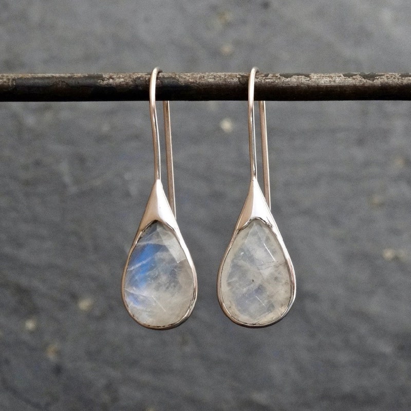 Moonstone Drops - Etsy