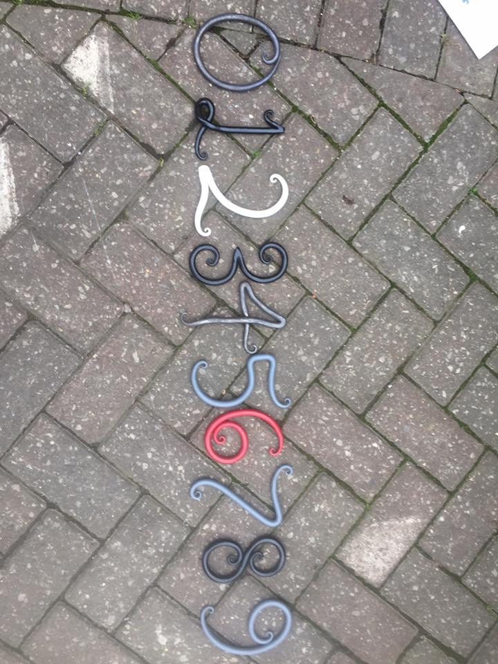 Door Numbers hand Forged - Etsy UK